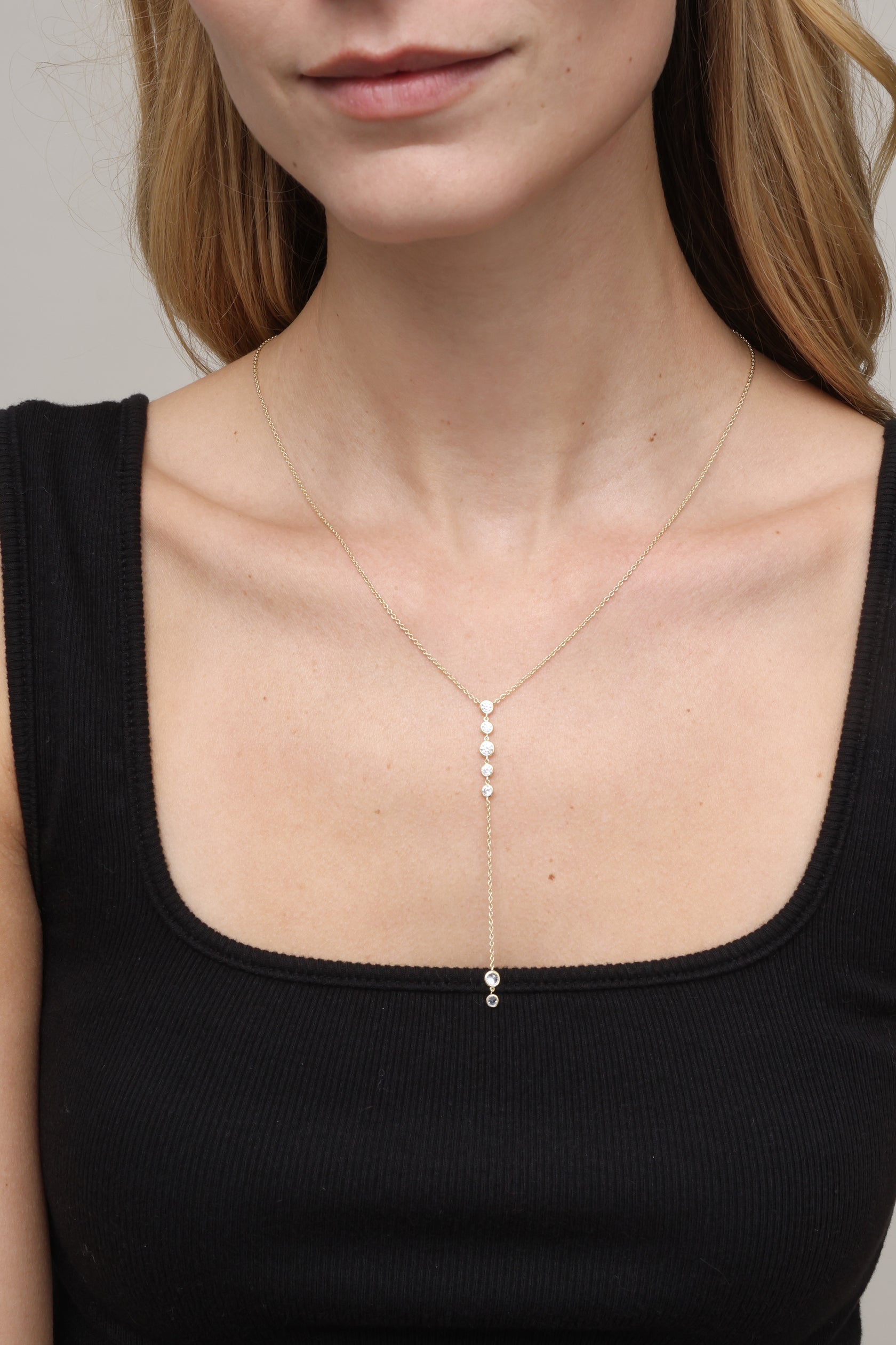 Multi Bezel Drop Lariat – Mixology